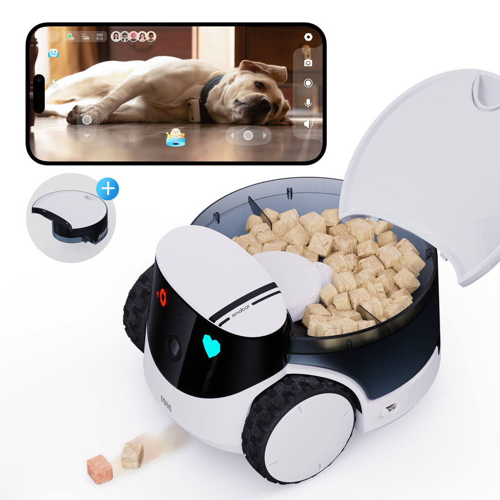 ROLA PetPal Robot Pet Companion-2.5K Dogs& Cats Camera with Interactive ...