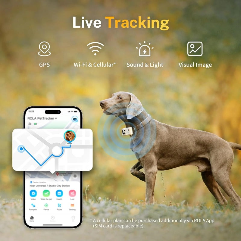 ROLA PetTracker: GPS Collar Cam & Virtual Fence–Enabot Store